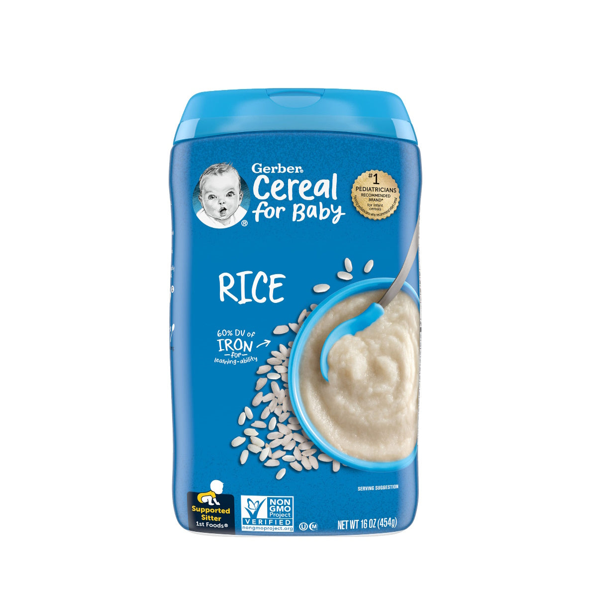 Gerber 1st Food Single grain Cereal - Rice 454g (16oz) – Happikiddo
