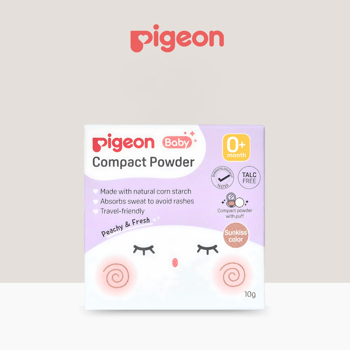 Pigeon Baby Compact Powder 10g – Happikiddo