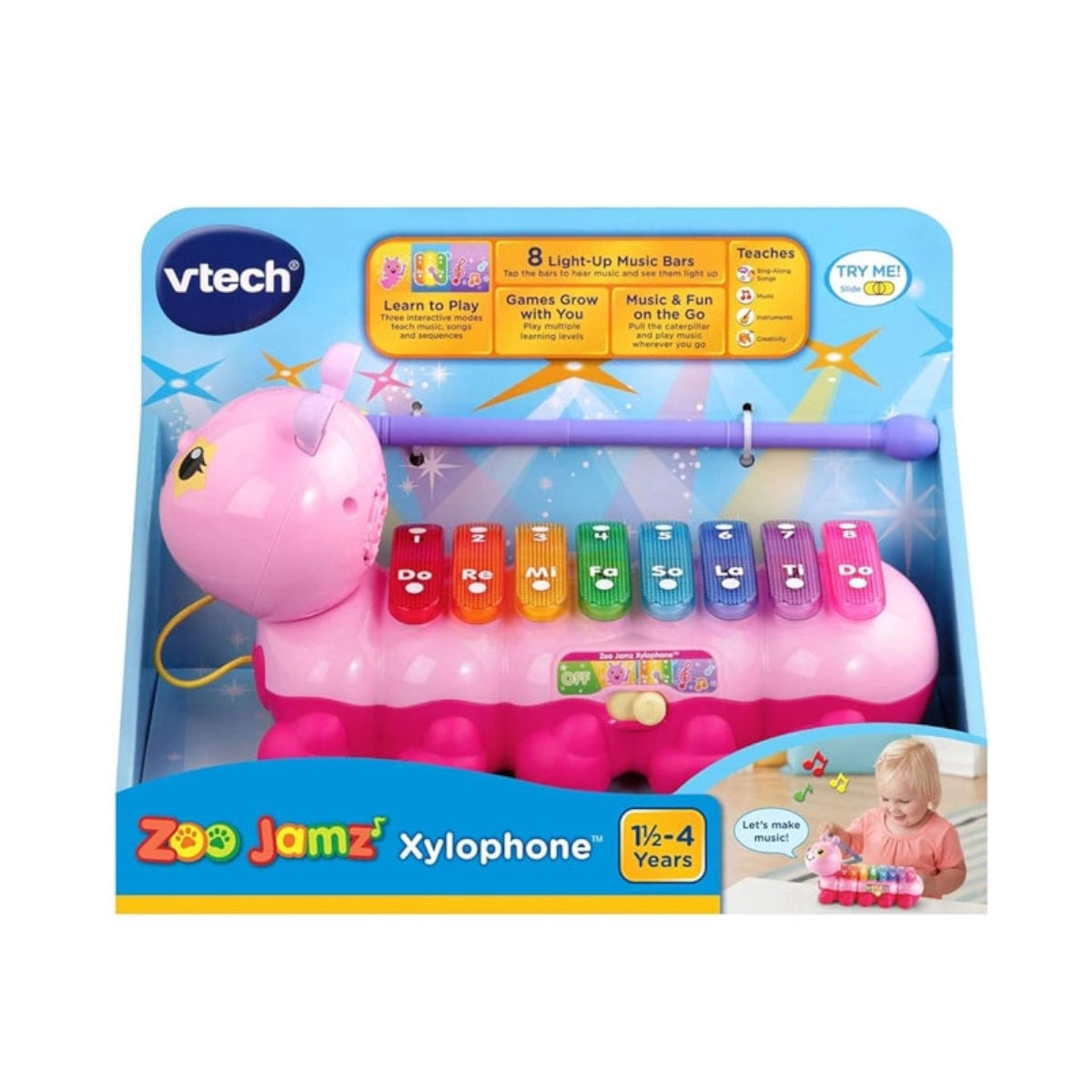 VTech Zoo Jamz Xylophone, Pink – Happikiddo.com