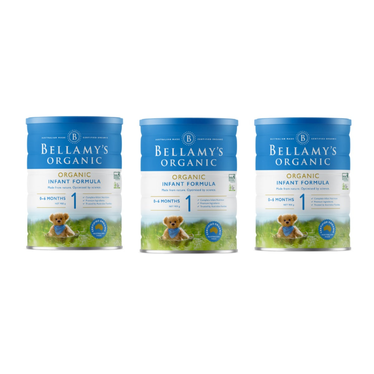 Bellamy's Organic Equifina Infant (Step 1) 900g (3 Cans Combo ...