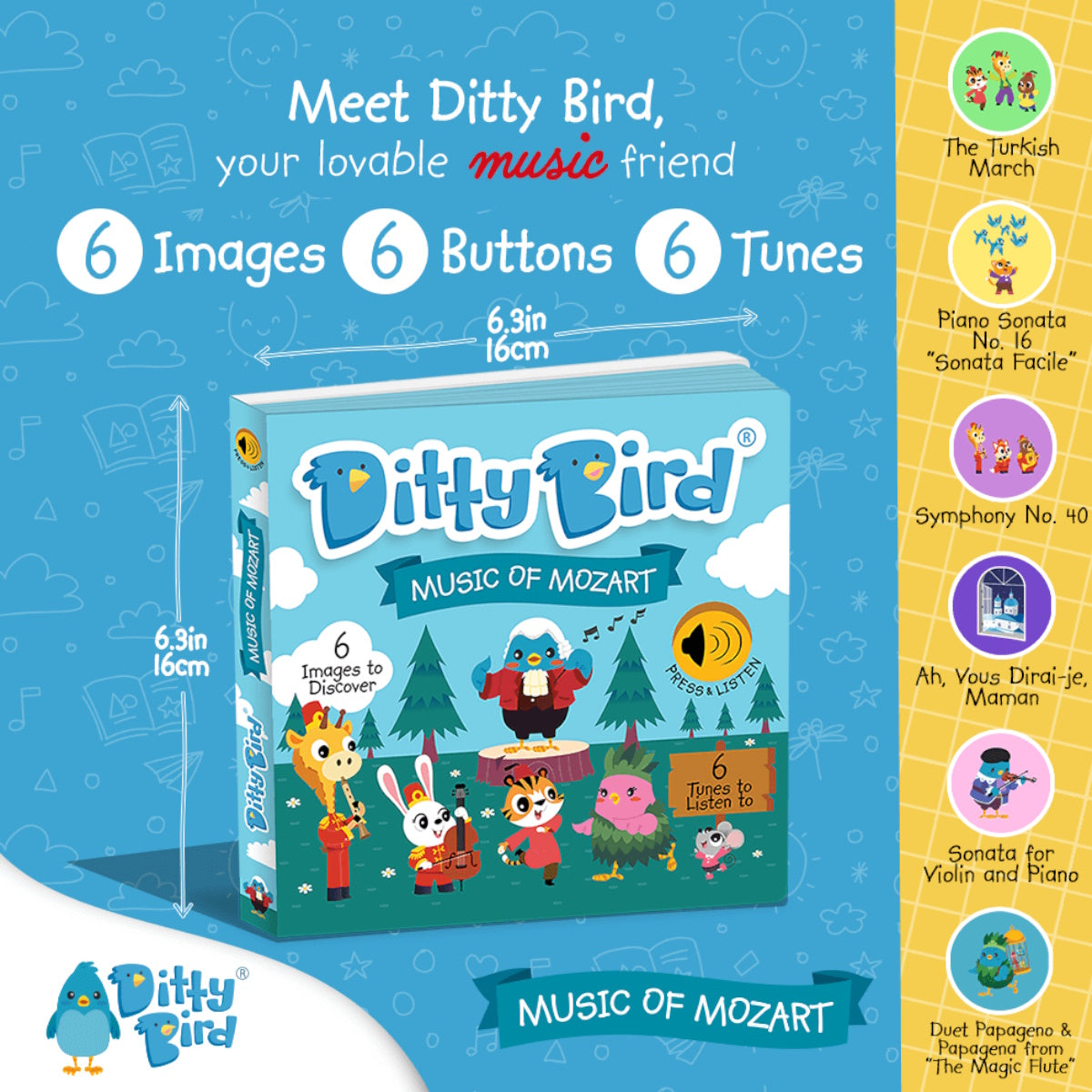 Ditty Bird Music of Mozart – Happikiddo.com
