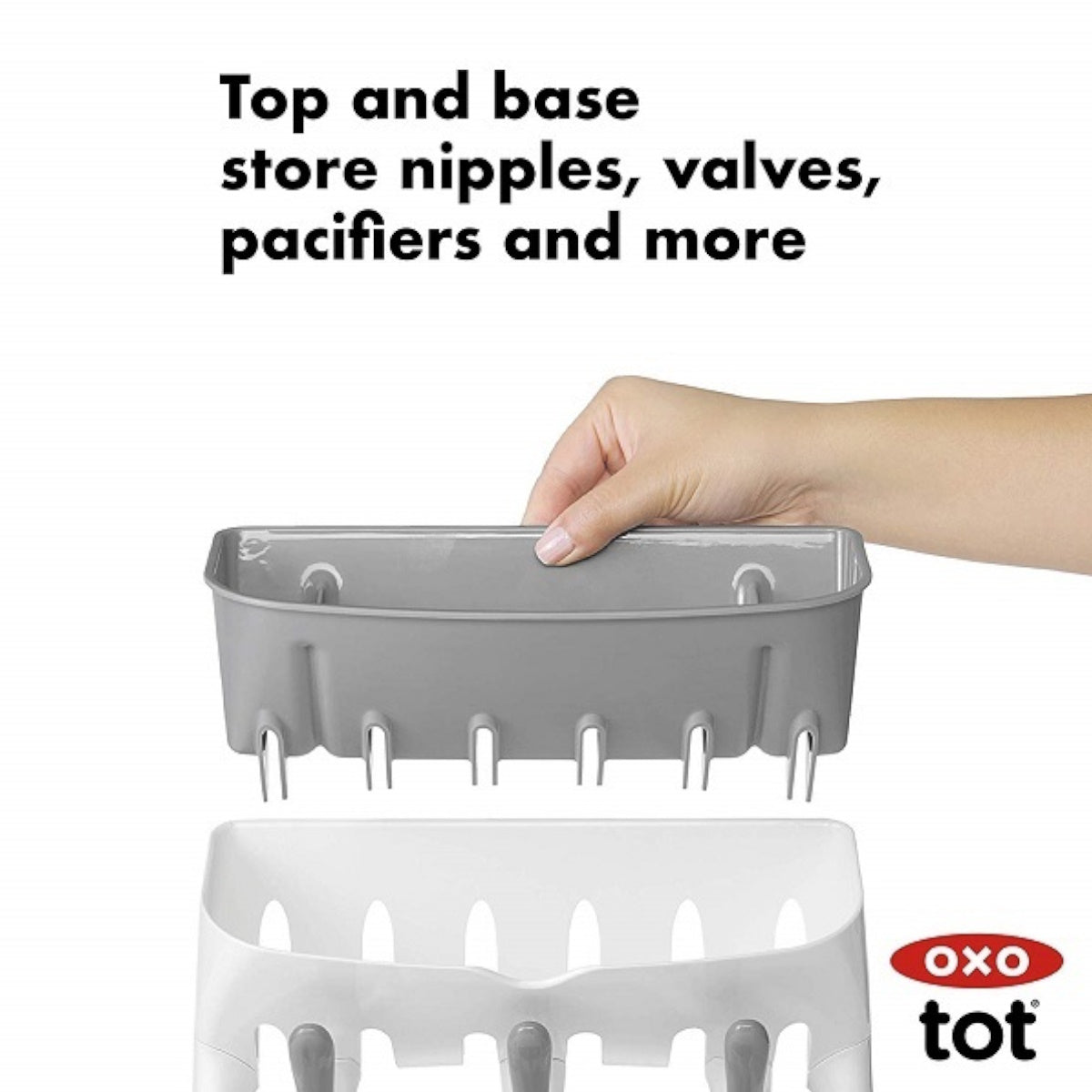 OXO Tot Space Saving Drying Rack (Grey) – Happikiddo.com