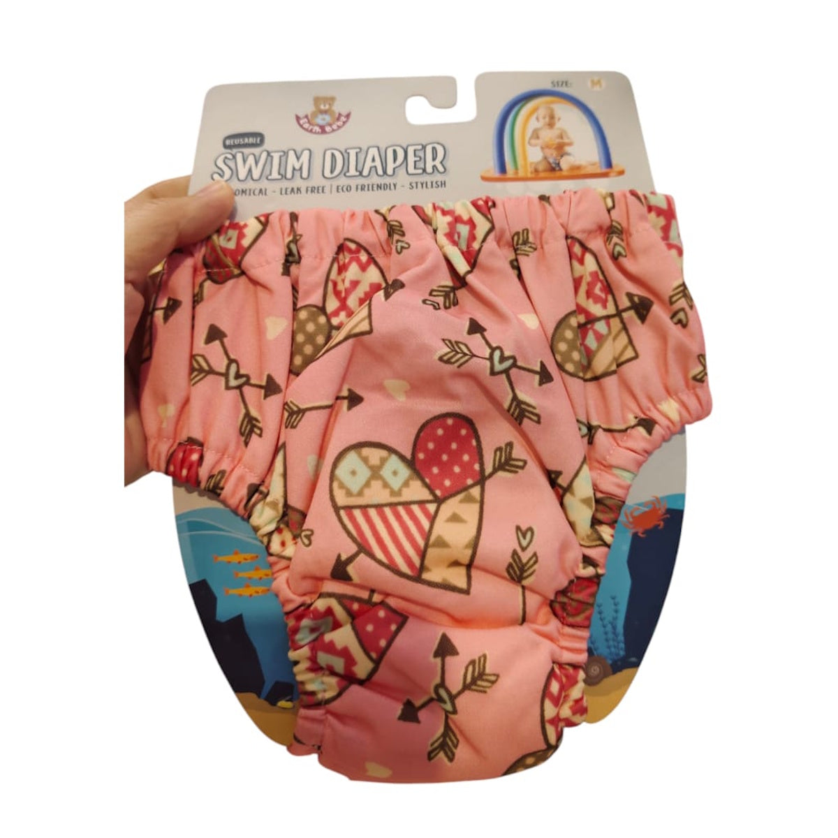 Earth Bebe Swim Diaper- Hearts – Happikiddo