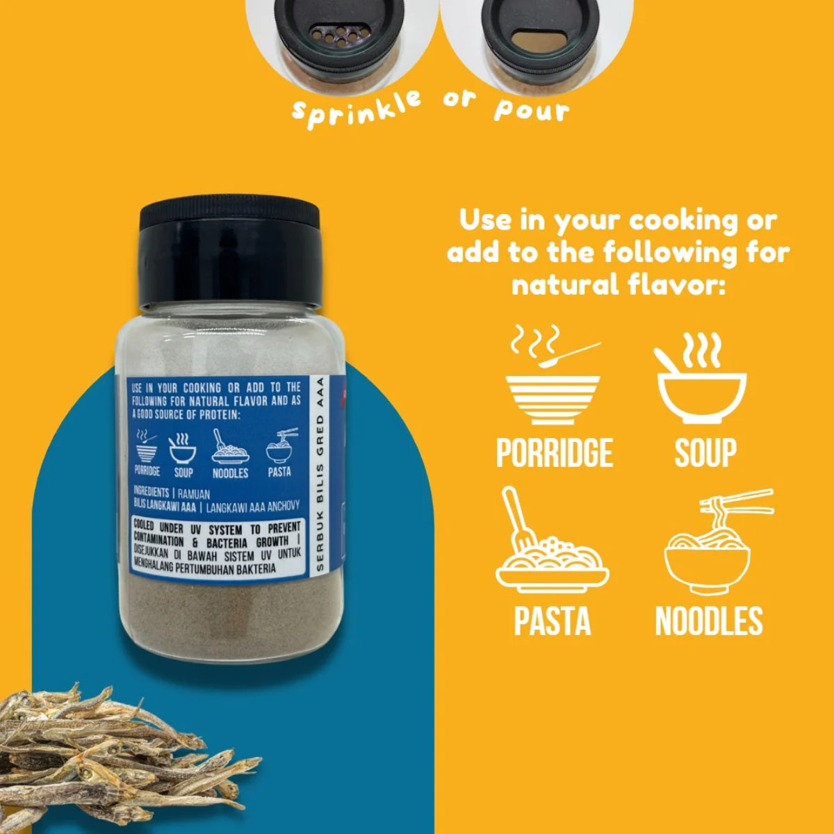 Gnubkins Grade AAA Anchovy Powder – Happikiddo.com