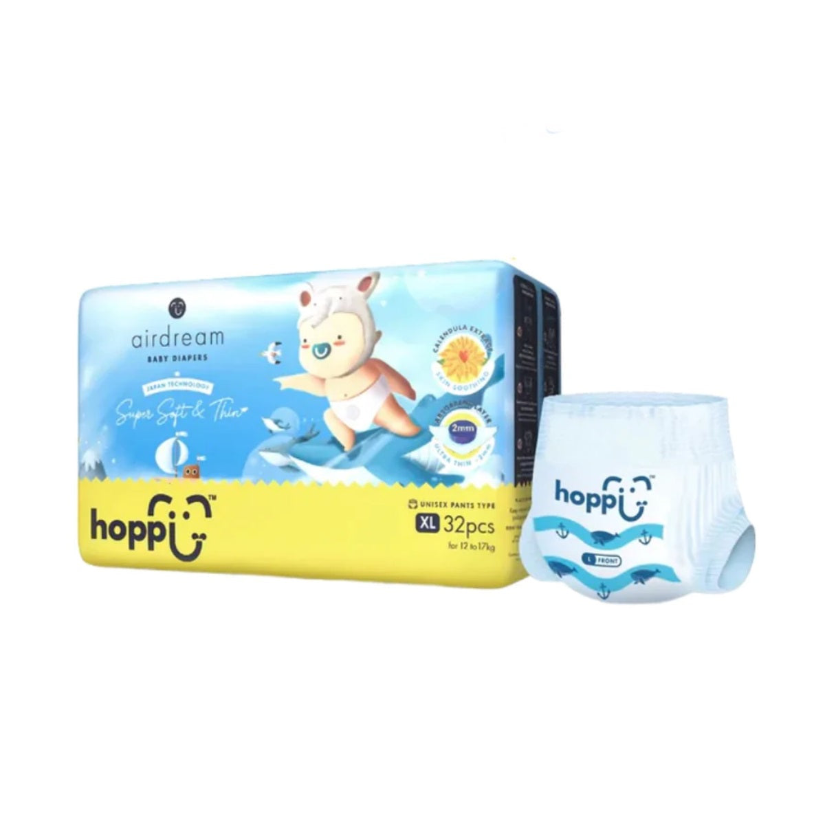 Hoppi AirDream Pants/Pull Up Diapers – Happikiddo.com