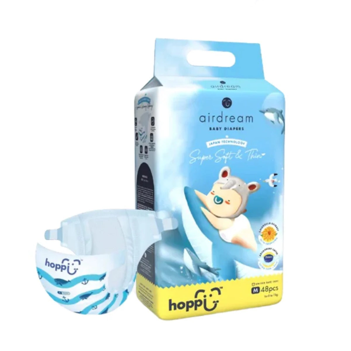 Hoppi AirDream Tape Diapers – Happikiddo
