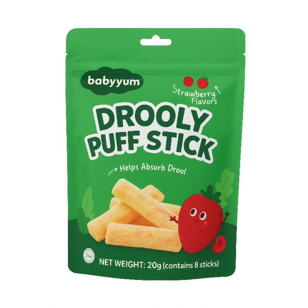 Baby Yum Drooly Puff Stick (Strawberry Flavor) – Happikiddo.com