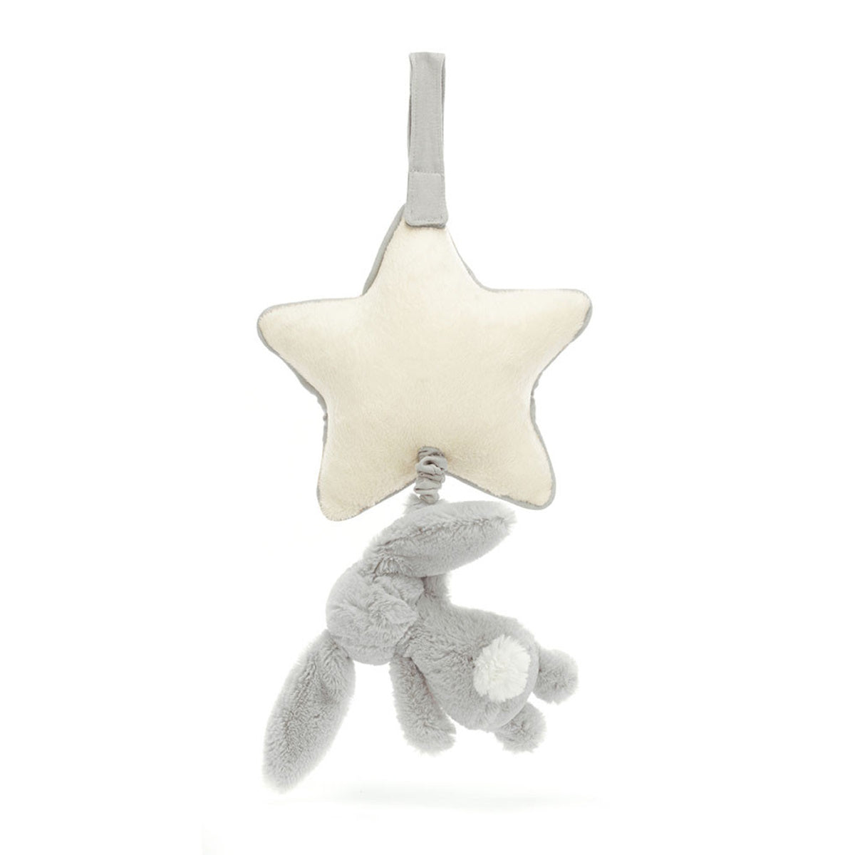 Jellycat Bashful Silver Bunny Musical Pull – Happikiddo.com