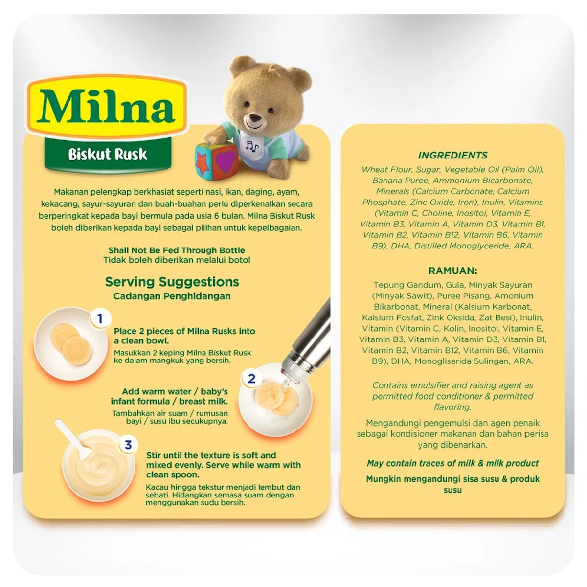 Milna Baby Rusk 48X130g – Happikiddo.com