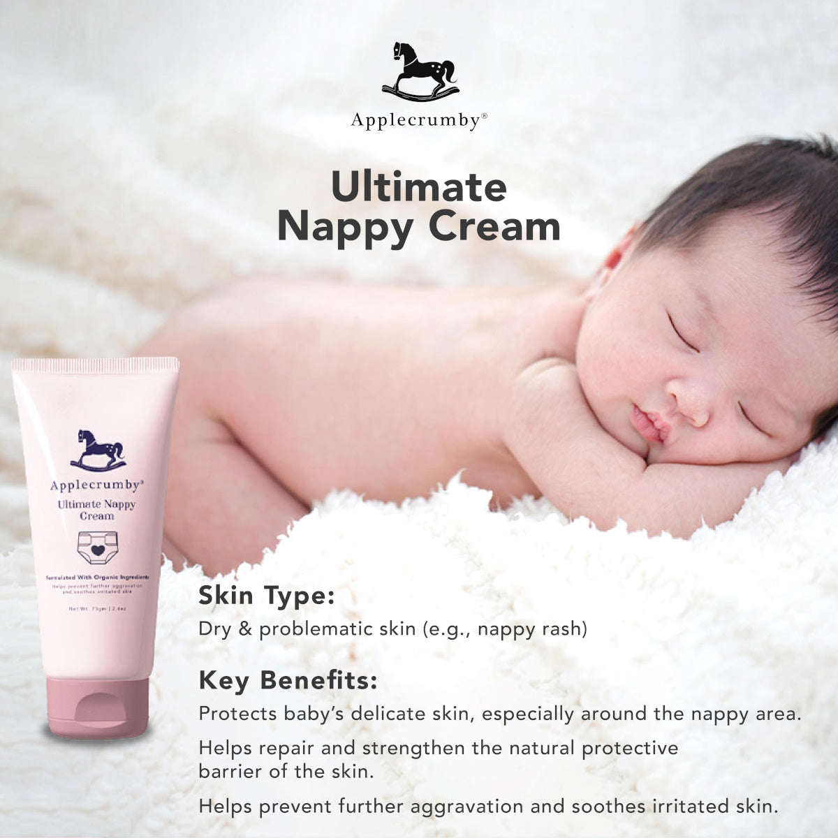 Applecrumby® Ultimate Nappy Cream 75ml – Happikiddo.com