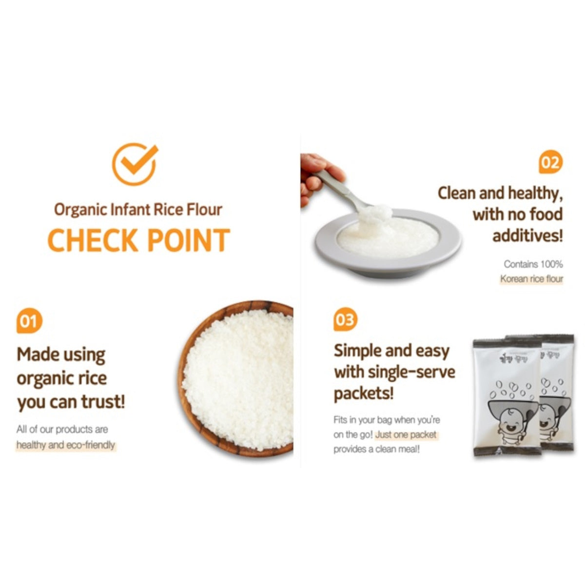 Kidzan Momzan Organic Baby Rice Flour 200g (10x 20g) – Happikiddo.com