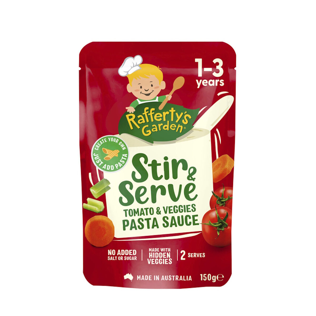 Rafferty's Garden Stir & Serve Pasta Sauce (1 - 3 years) – Happikiddo.com