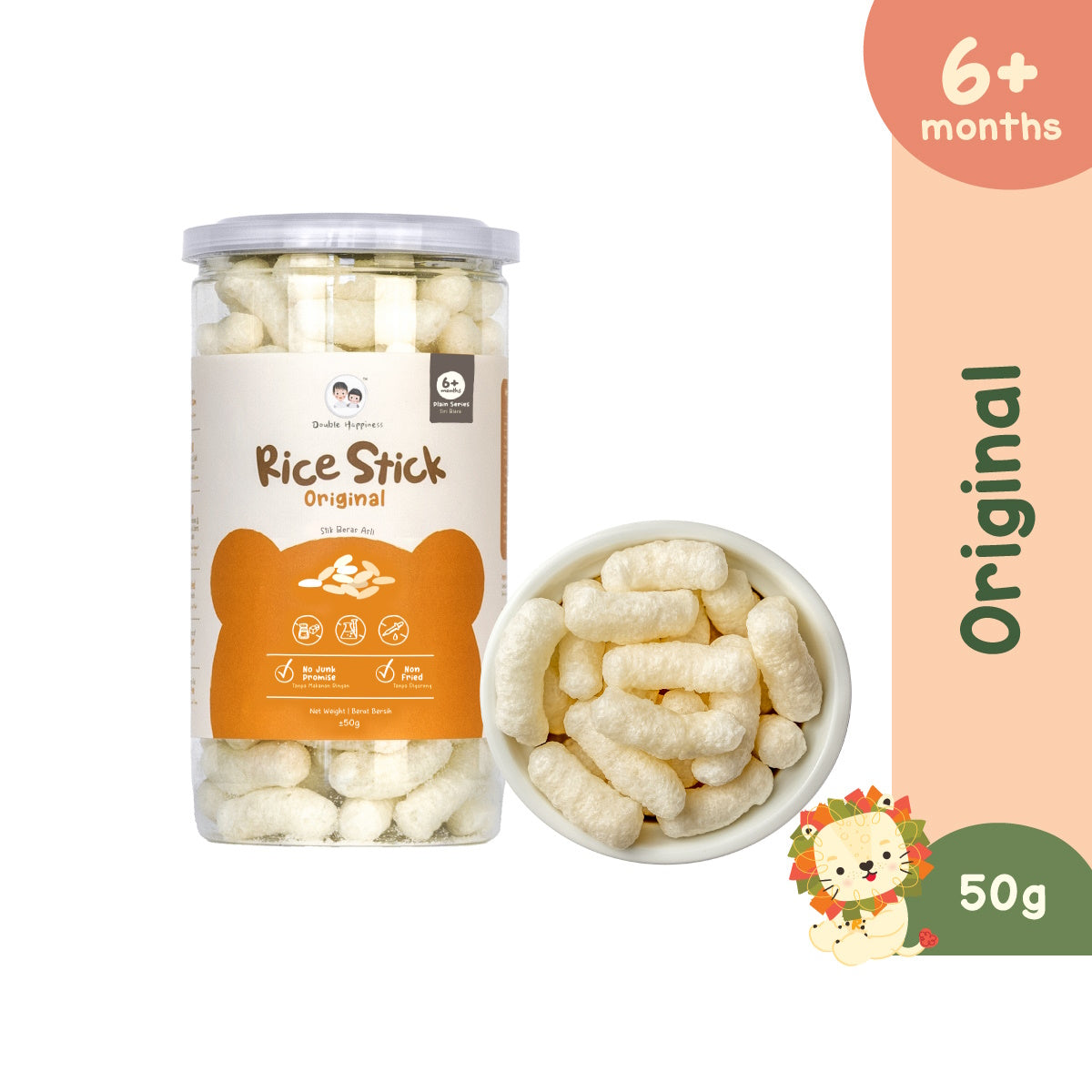 Double Happiness Rice Stick (Original) 50g – Happikiddo.com