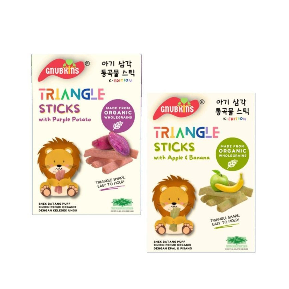 Gnubkins Organic Triangle Sticks – Happikiddo.com