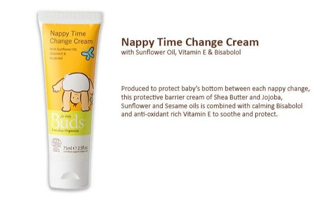 Buds Organics Nappy Time Change Cream 75ml – Happikiddo