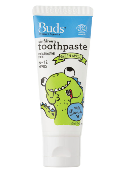 Buds Organics Children Toothpaste with Fluoride 3-12y 50ml – Happikiddo.com