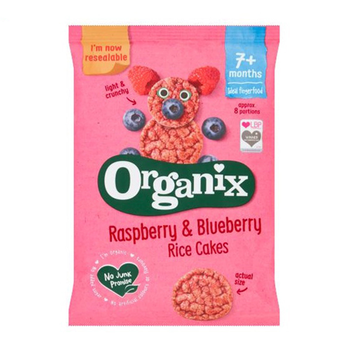 Organix Raspberry & Blueberry Rice Cakes – Happikiddo.com