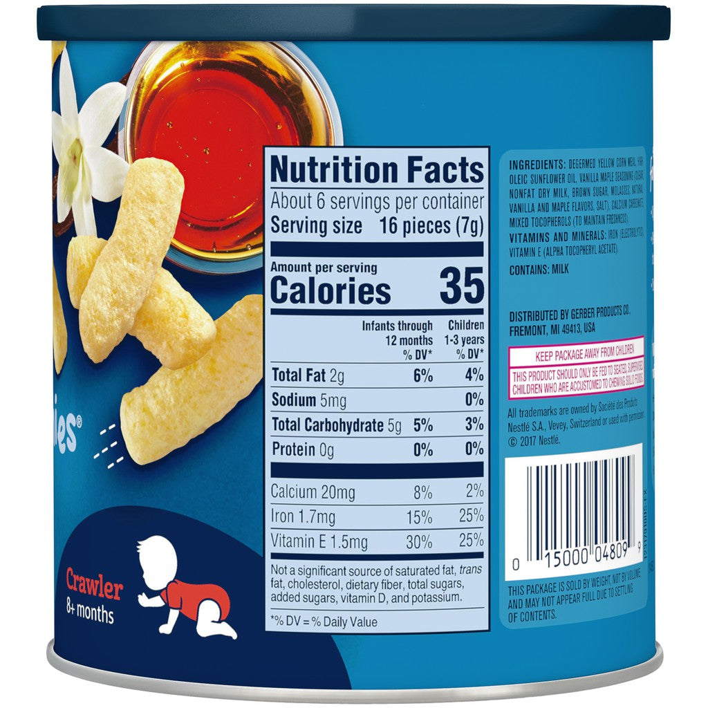 Gerber Lil Crunchies Vanilla Maple – Happikiddo.com